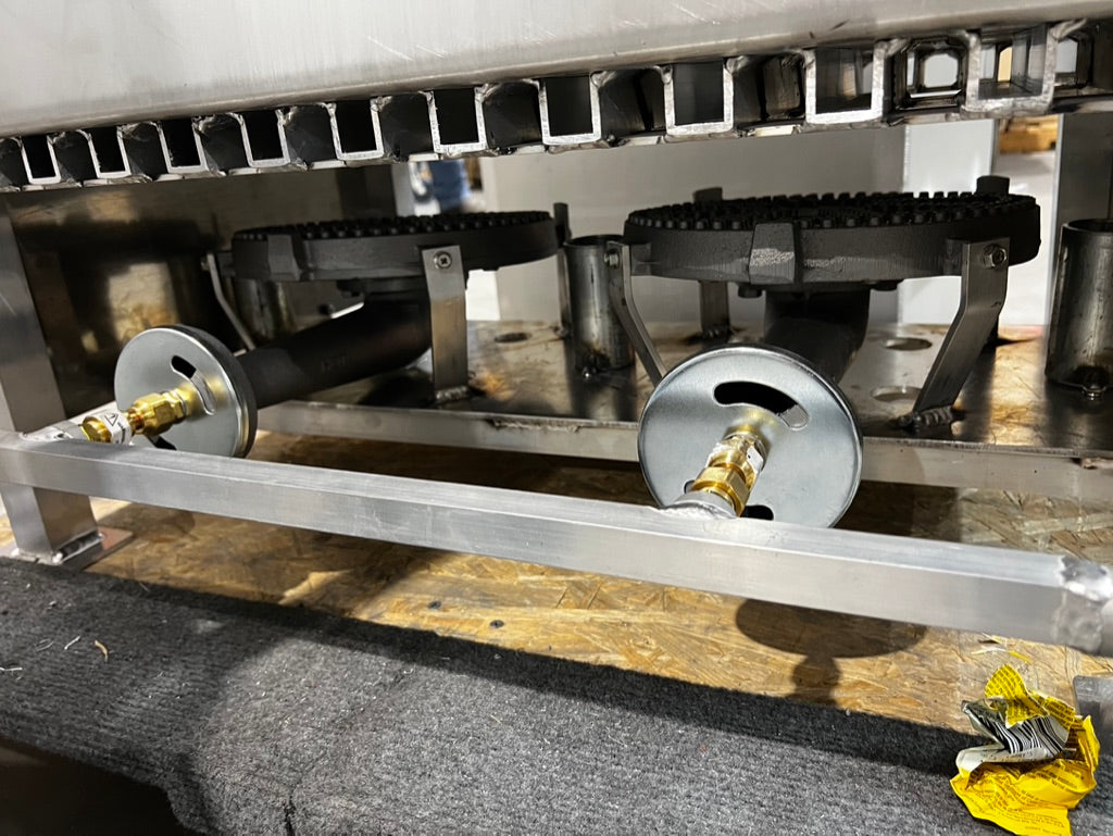 Dual Commercial Burner: Triple Jet Burner & 2 Banjo Burners