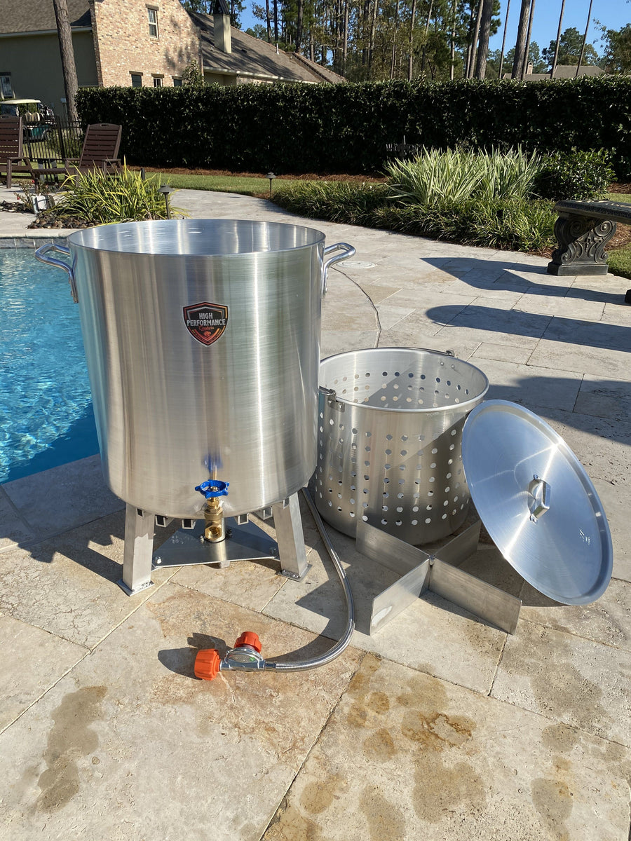 60 QT Powered Crawfish Cooker Pot | High Performance Cookers