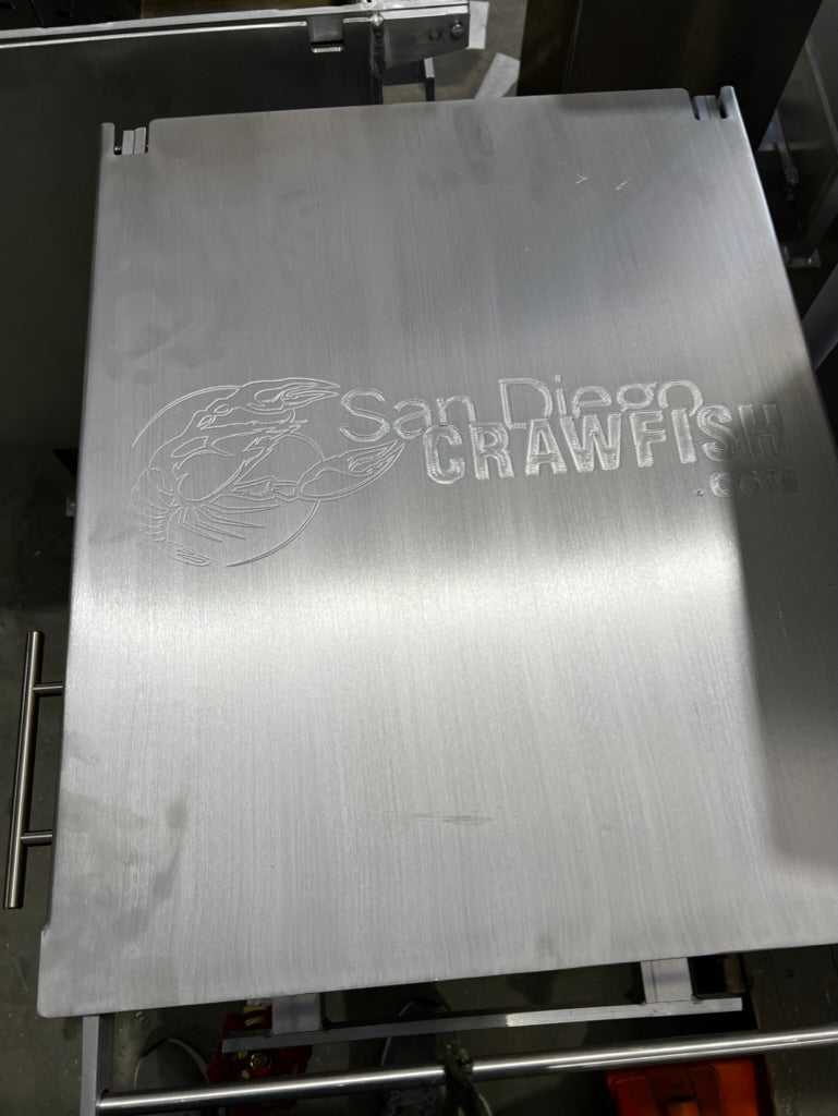 Add a Custom Logo to Your Seafood Pot Lid or Cooker Panel