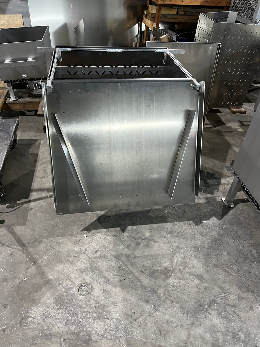 60 Gallon Crawfish Cooker Lid Dump Guide Rails