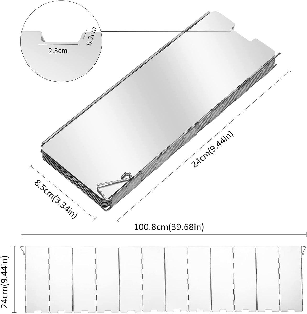 Outdoor Stove Windshield | Propane Burner Wind Guard